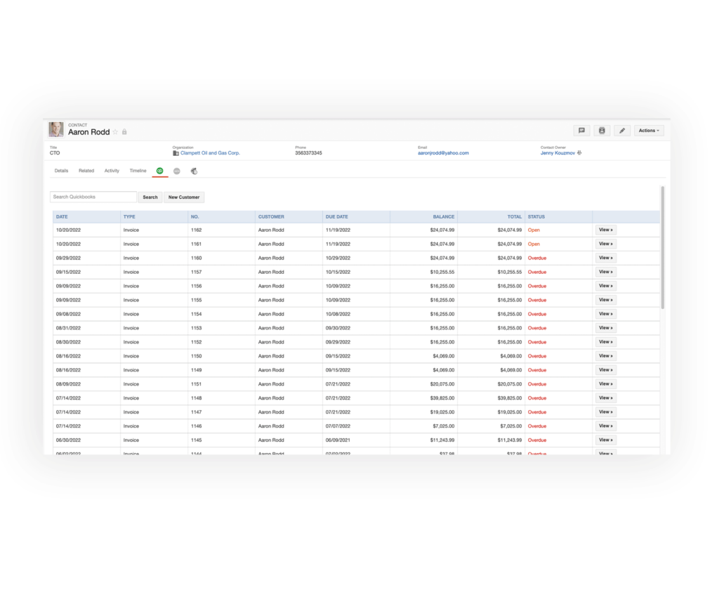QuickBooks | Insightly